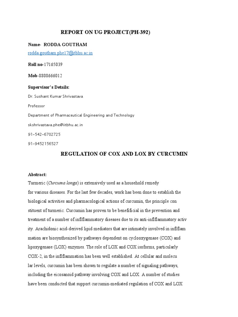 Report On Ug Project (Ph-392) : Name-Rodda Goutham | PDF