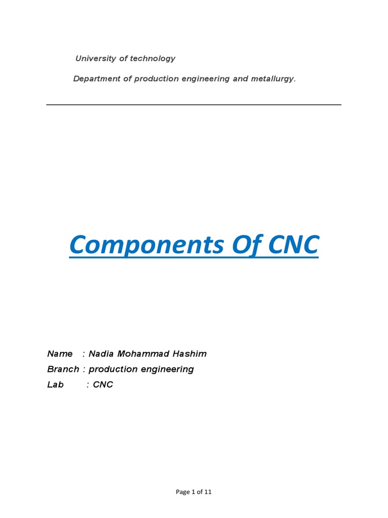 CNC PDF | Download Free PDF | Numerical Control | Electric Motor