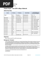 10.1.5-Packet Tracer - Use CDP To Map A Network | PDF | Router (Computing) | Computer Network