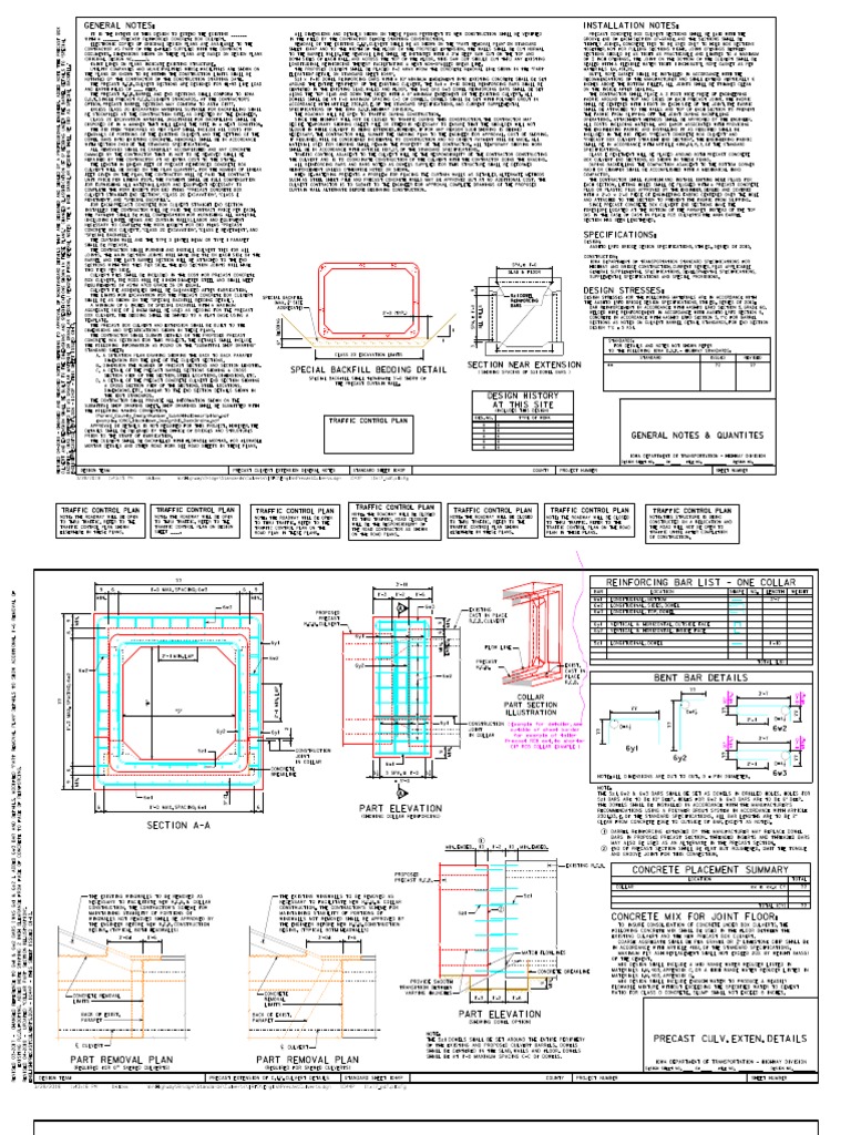 EnglishPrecastCulverts Iowa DOT Box Culverts Details PDF | PDF