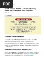 Wazifa and Dua for All Problems | PDF | Cooking, Food & Wine | Religion ...