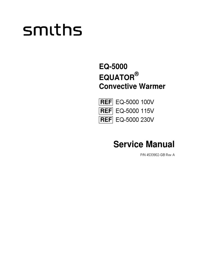EQ-5000 Equator Convective Warmer: Service Manual | PDF