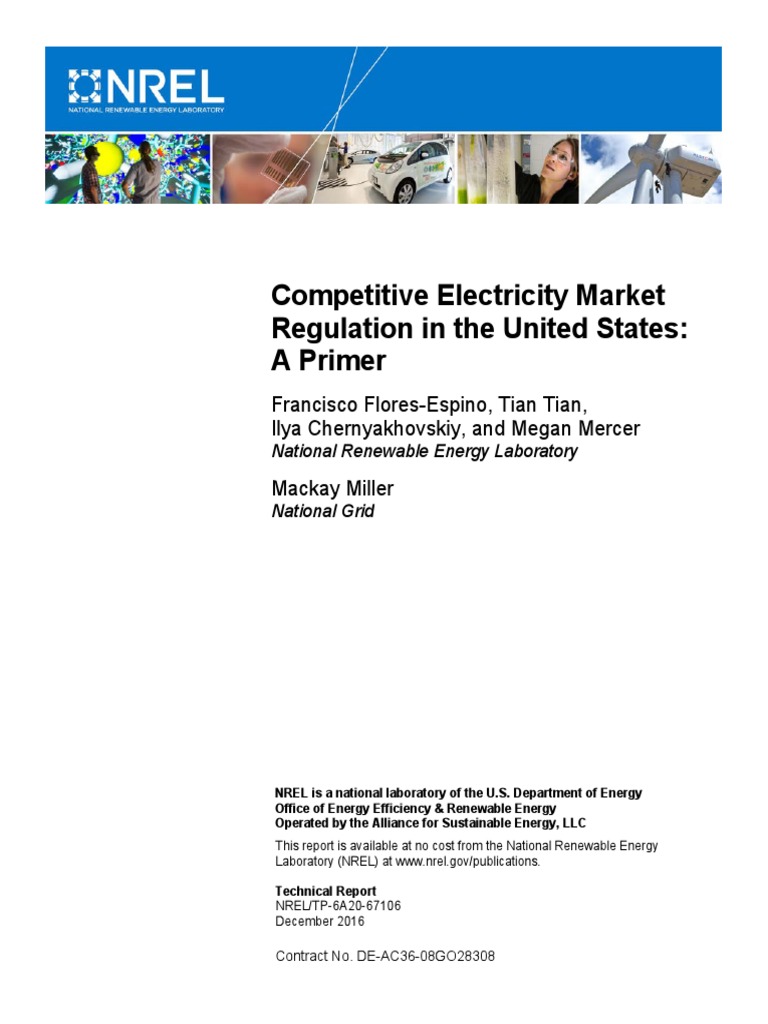US Electricity Market Regulation Primer | PDF | Technology & Engineering