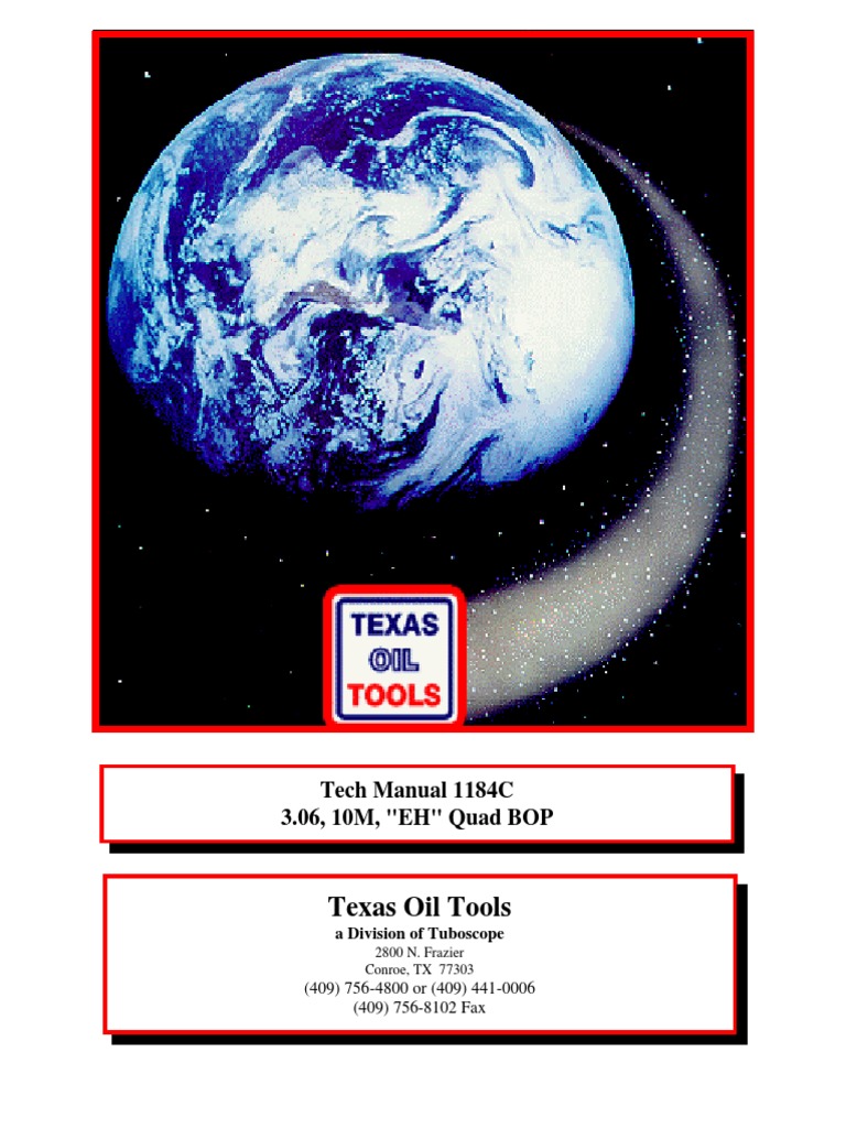 Quad BOP Tech Manual Guide | PDF | Valve | Piston