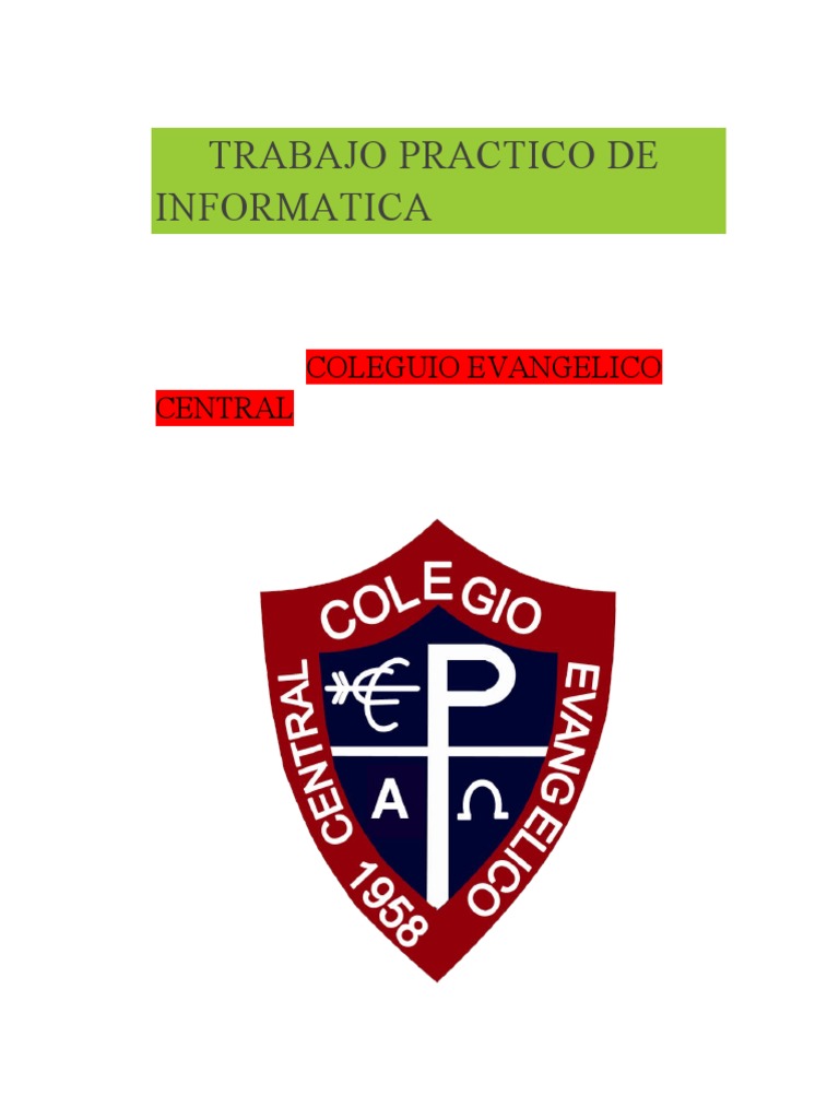 Trabajo Practico de Informatica | PDF | Hardware de la computadora ...