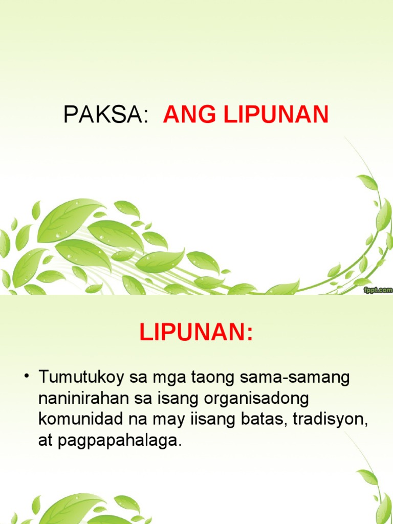 Ap 10 - Ang Lipunan | PDF