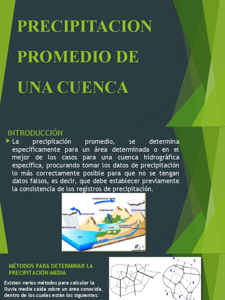 Métodos de Cálculo de Precipitación Media | PDF | Precipitación | Lluvia