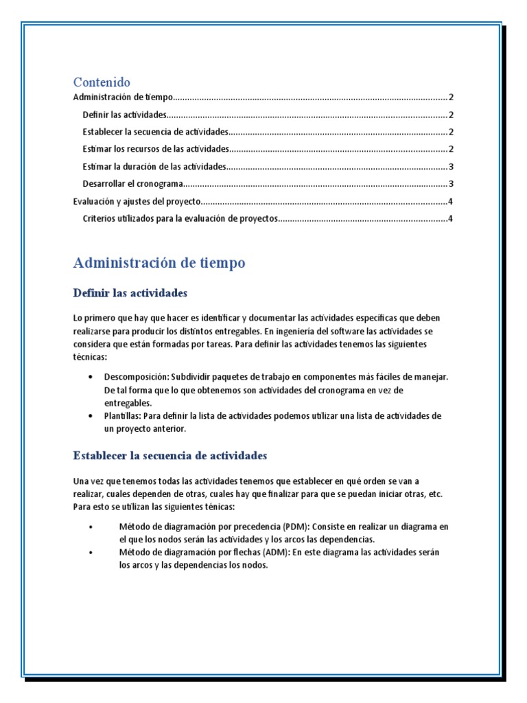 Supervisión y Revisión Del Proyecto | PDF | Planificación | Evaluación