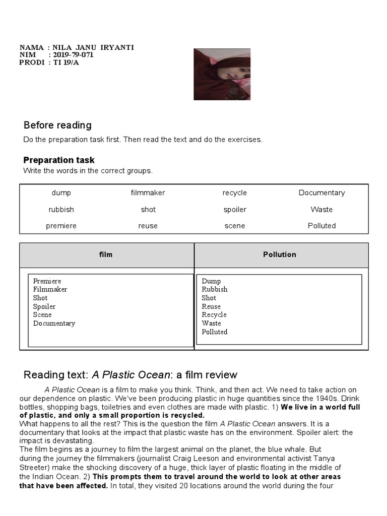 Reading A Plastic Ocean A Film | PDF | Recycling | Plastic