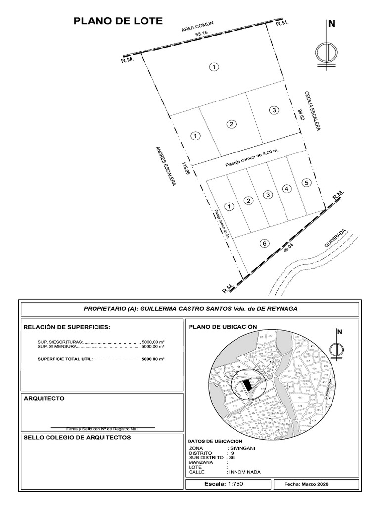 Plano de Lote | PDF