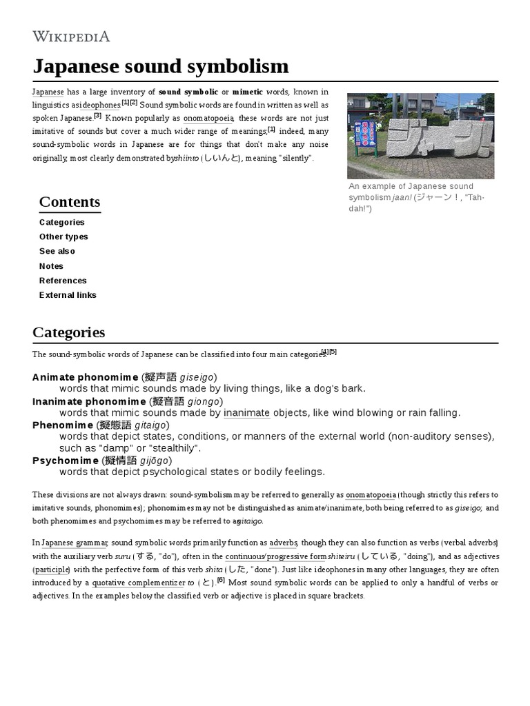 Japanese Sound Symbolism PDF | PDF | Human Communication | Syntax