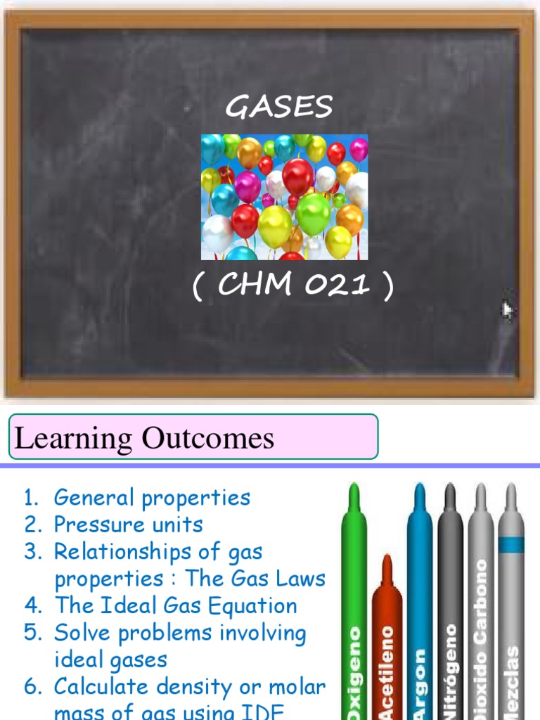 6 Gases PDF | PDF | Gases | Mole (Unit)