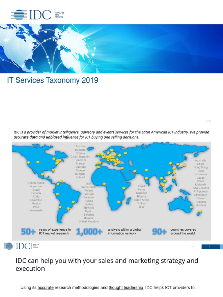 IDC IT Services Taxonomy 2019 | PDF | Application Software | Computer ...