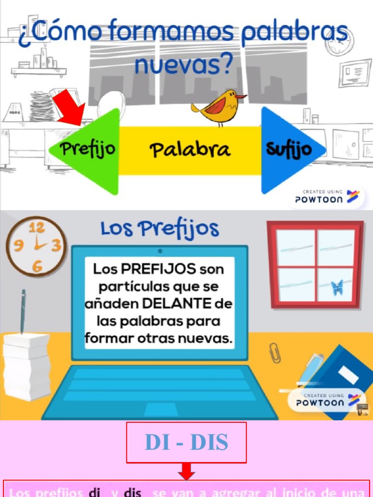 RV - PRefijo DI - DIS | PDF | Artes del Lenguaje y Comunicación