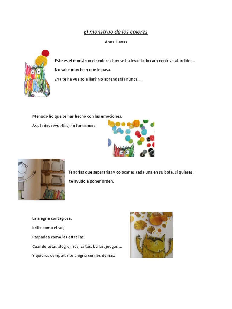El Monstruo de Los Colores | PDF