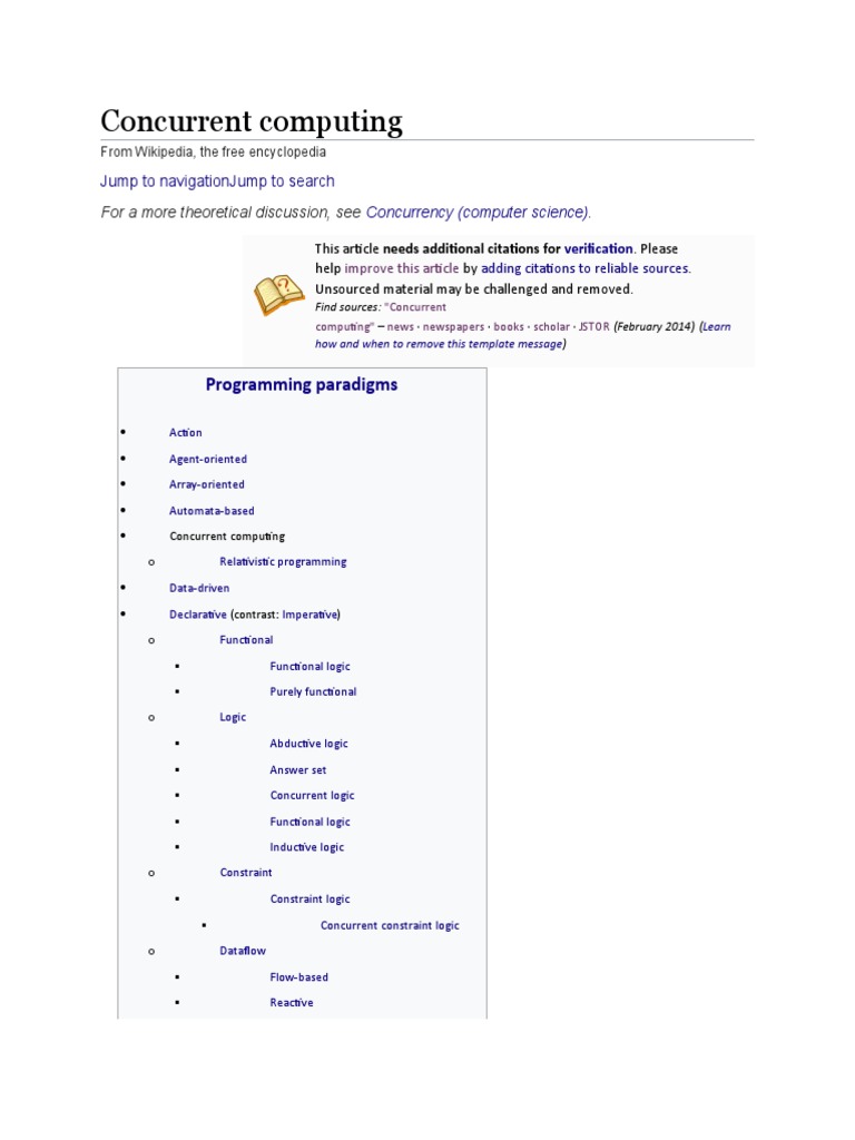 Concurrent Computing Explained | PDF | Concurrent Computing | Office Equipment