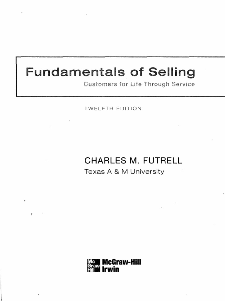 Fundamentals of Selling: Charles M. Futrell | PDF | Sales | Marketing