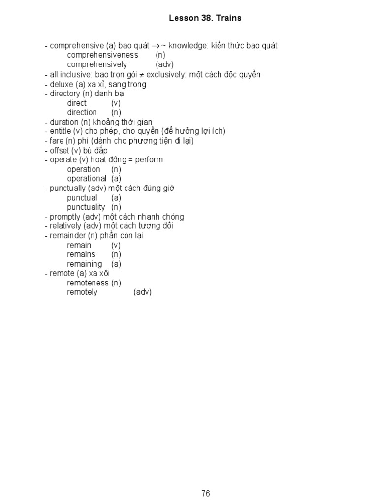 Lesson 38,39 - 600 Vocabulary For The Toeic Test | PDF