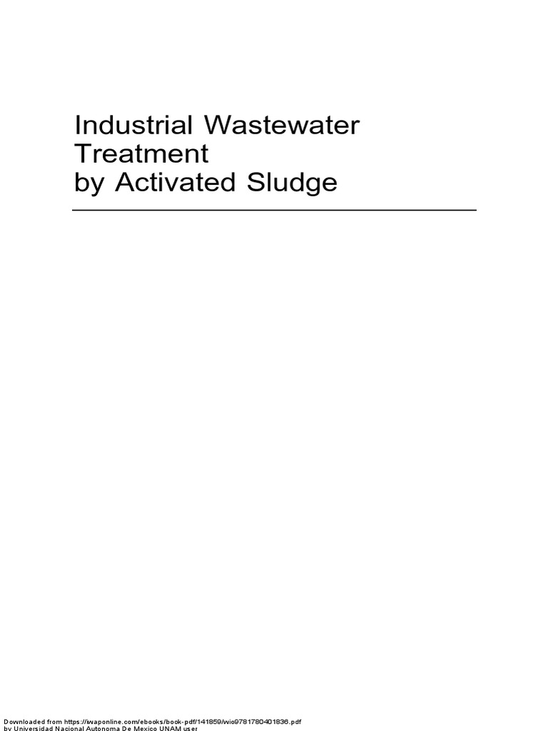 Industrial Wastewater 1 | PDF | Sewage Treatment | Wastewater