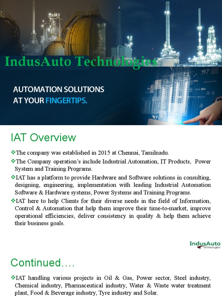 IAT Overview - Industrial Automation Solutions Provider | PDF ...