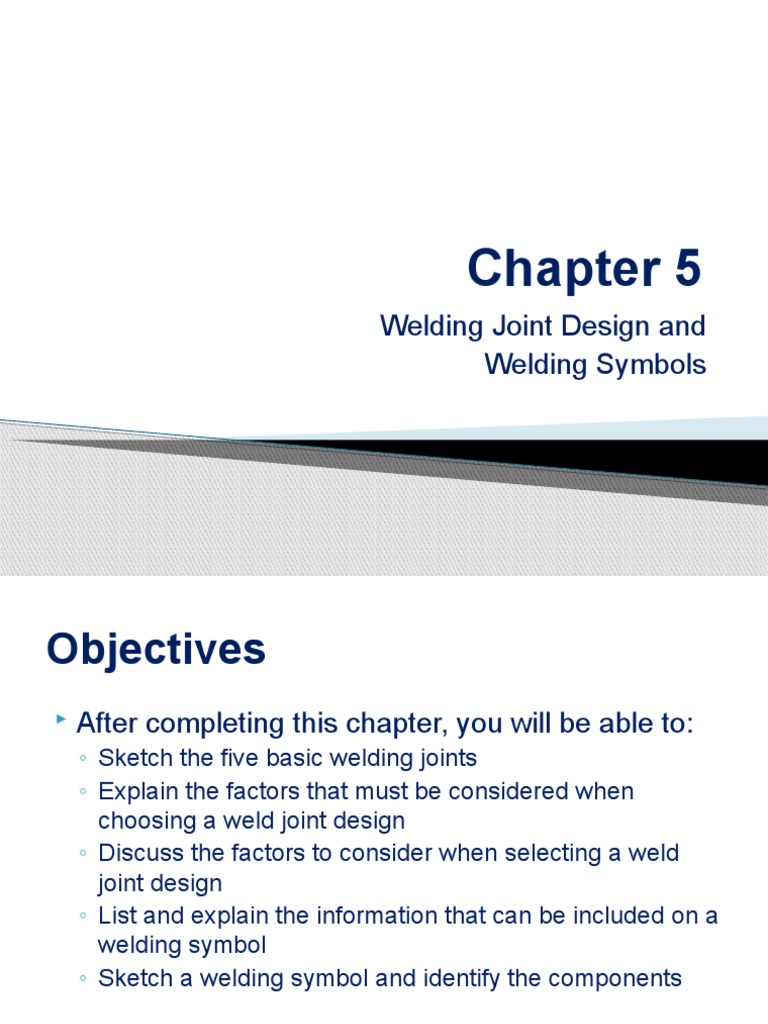 Chapter 5 - Welding Joint Design and Welding Symbols | PDF | Welding ...