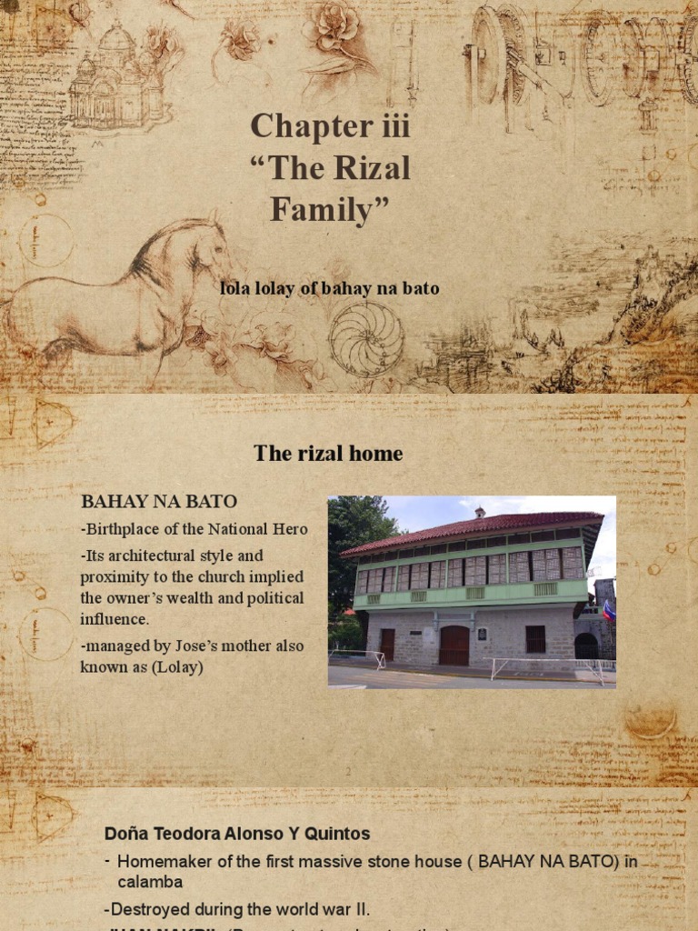 "The Rizal Family": Lola Lolay of Bahay Na Bato | PDF | Color | Blue
