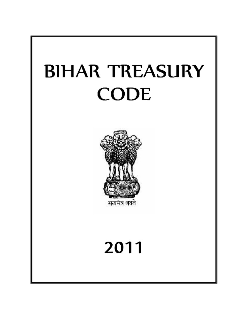 Bihar Treasury Code 2011 PDF | PDF | Payments | Cheque
