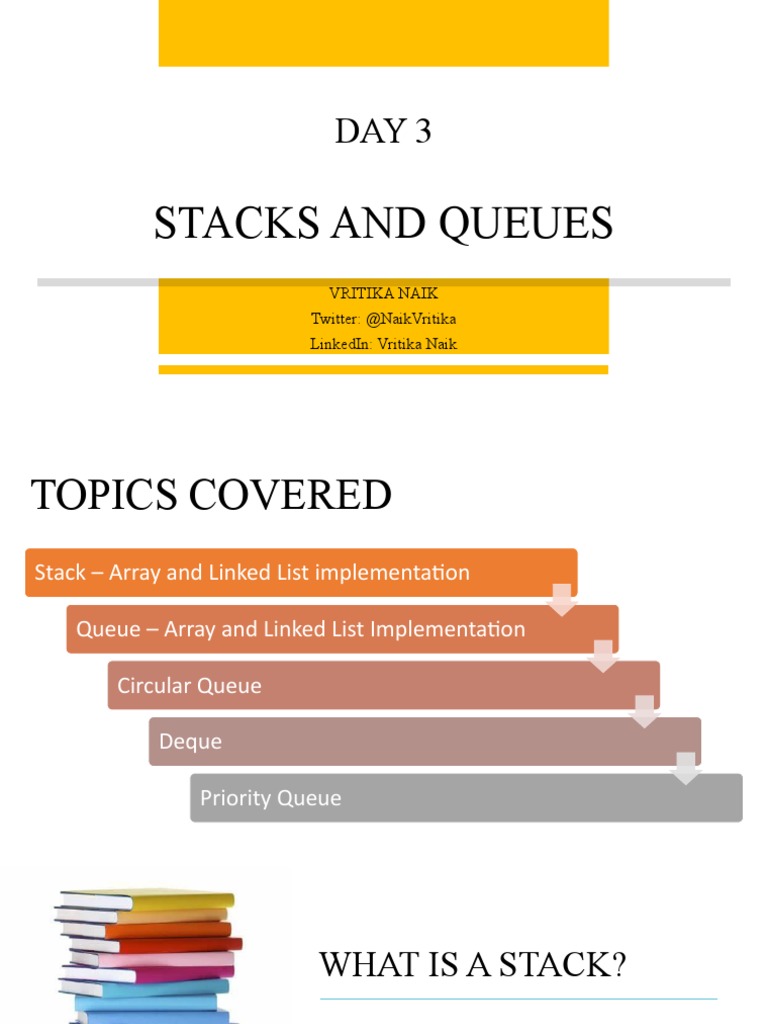 DSA DAY 3 - Stacks and Queues | PDF | Queue (Abstract Data Type ... DSA DAY 3 - Stacks and Queues | PDF | Queue (Abstract Data Type ...