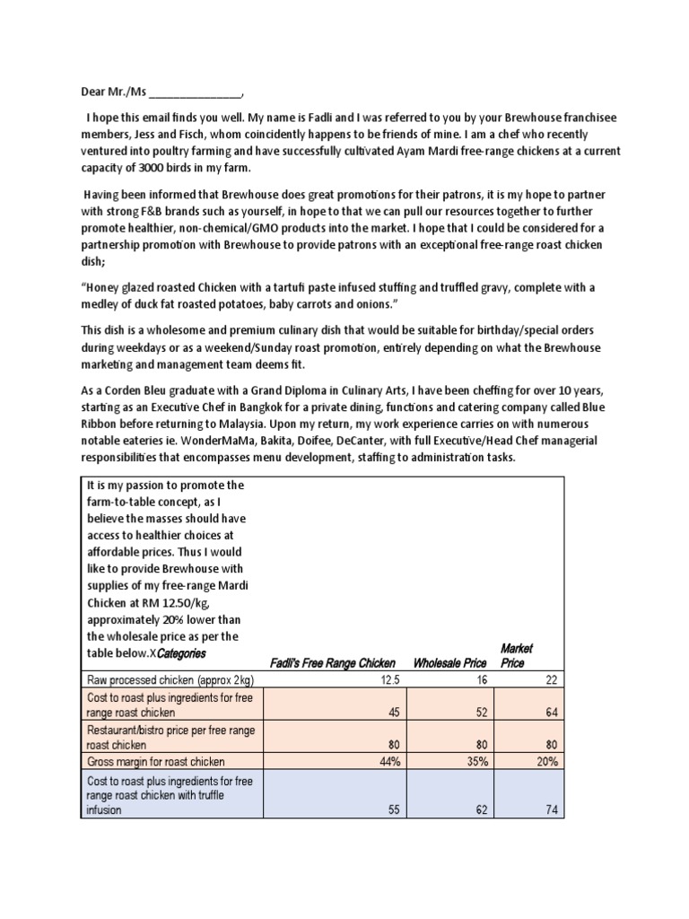 Collaboration Proposal | PDF | Gross Margin | Prices