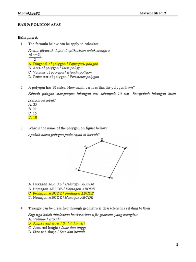 BAB 9 - Poligon Asas 1 | PDF