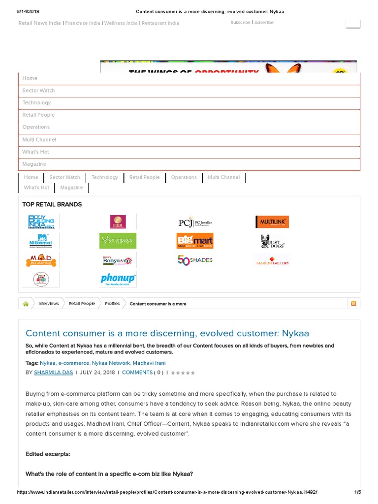 Content Consumer Is A More Discerning, Evolved Customer: Nykaa | PDF ...