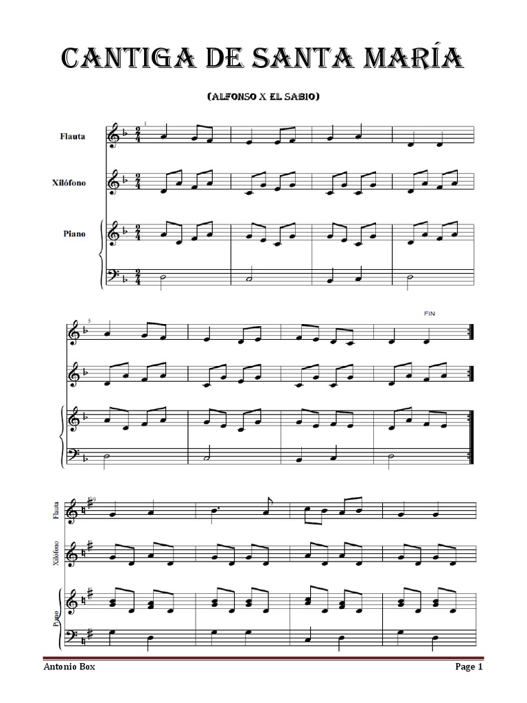 Cantiga de Santa María PDF | PDF