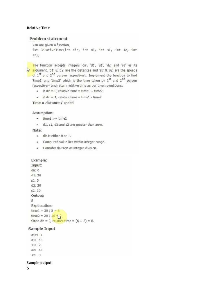 CoCubes Pre Assess 2020 Batch Attempt 1 Coding Questions | PDF