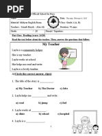 Grade 3 English Assessment Term 3 | PDF | Language Arts & Discipline