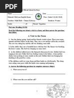 English Grade 5 Model Paper | PDF | Multiple Choice | Linguistic Typology