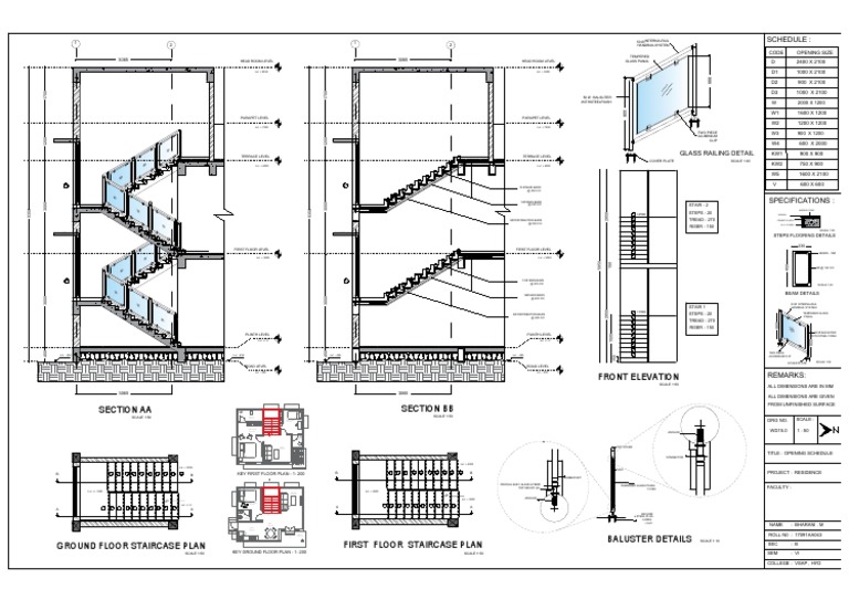 Staircase - WD - 043 | PDF | Stairs | Gardens