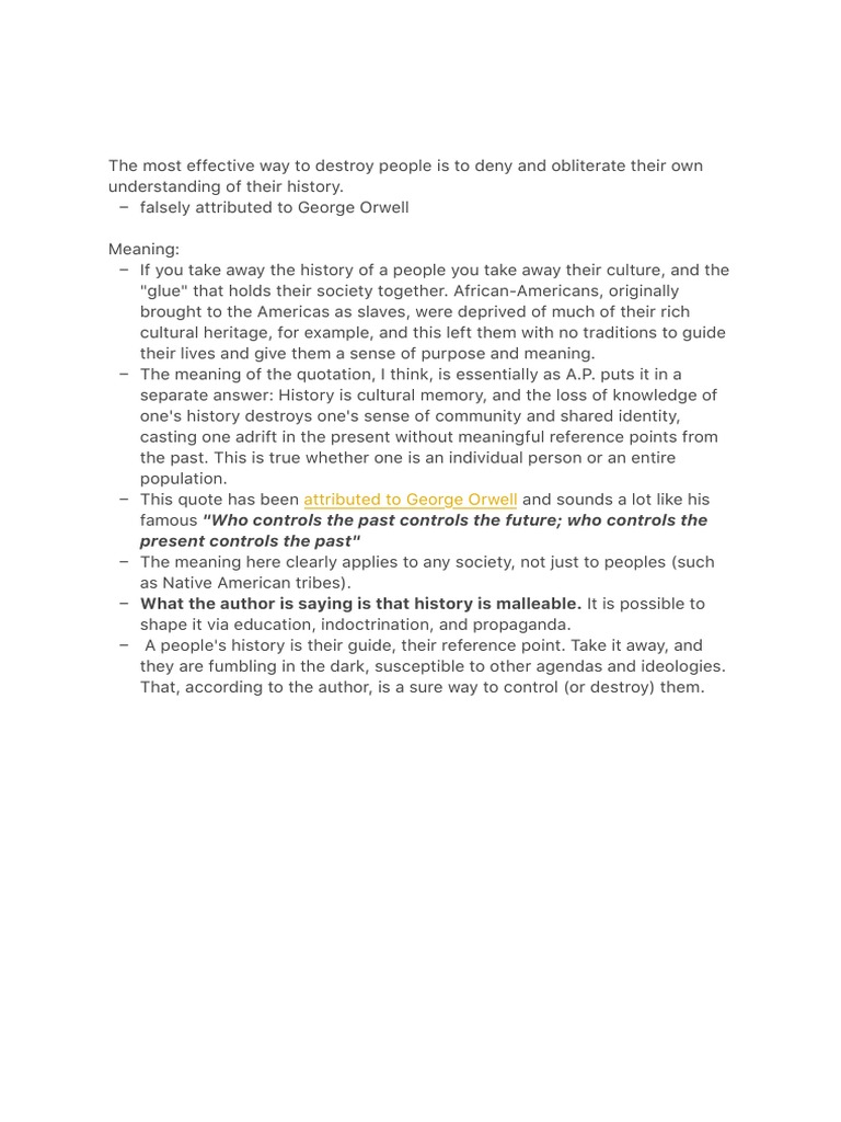 The Impact of Historical Erasure on Identity | PDF