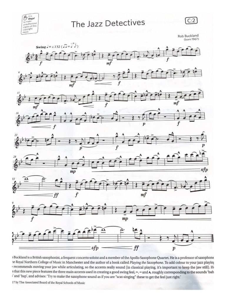 Saxophone Grade 4 Music | PDF