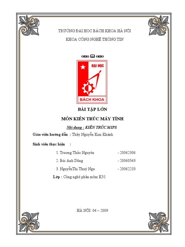 Nghien Cuu NguyenTT-BTL-KTMT | PDF