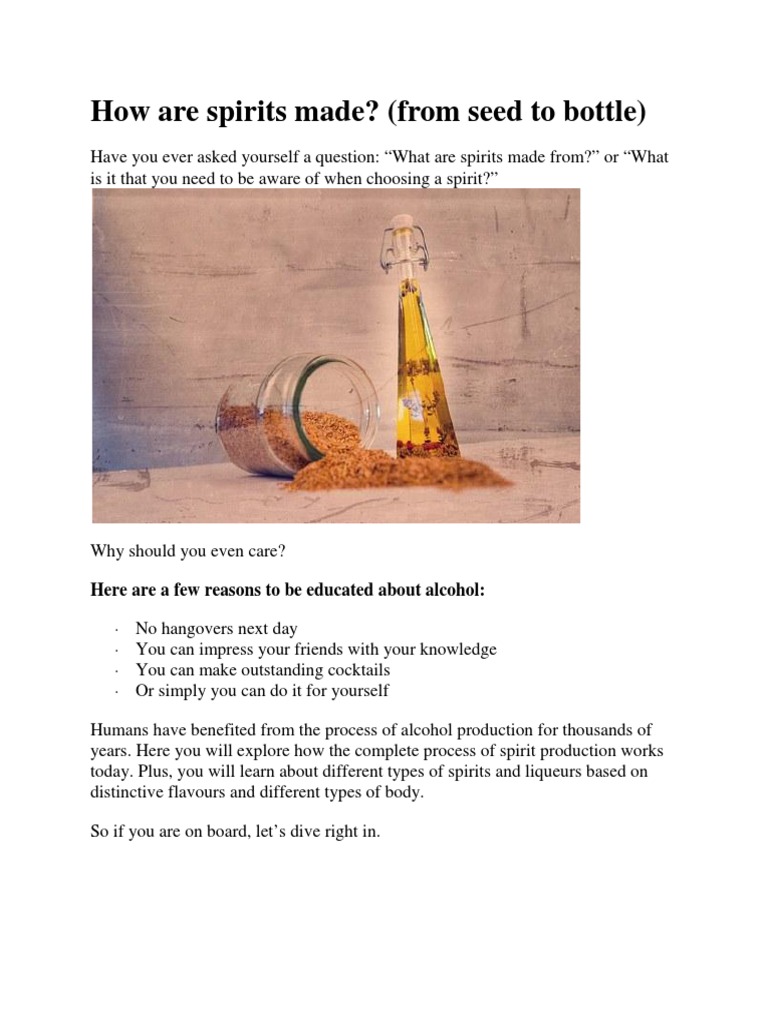 Understanding Spirits: A Comprehensive Guide to Spirit Production from ...