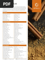 OPTAVIA-Vegetarian Conversion Chart | PDF | Weight | Leaf Vegetable