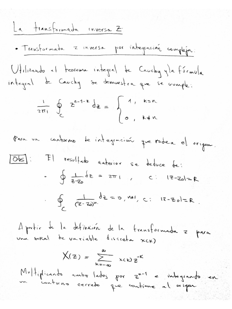 Transformada Z Inversa | PDF
