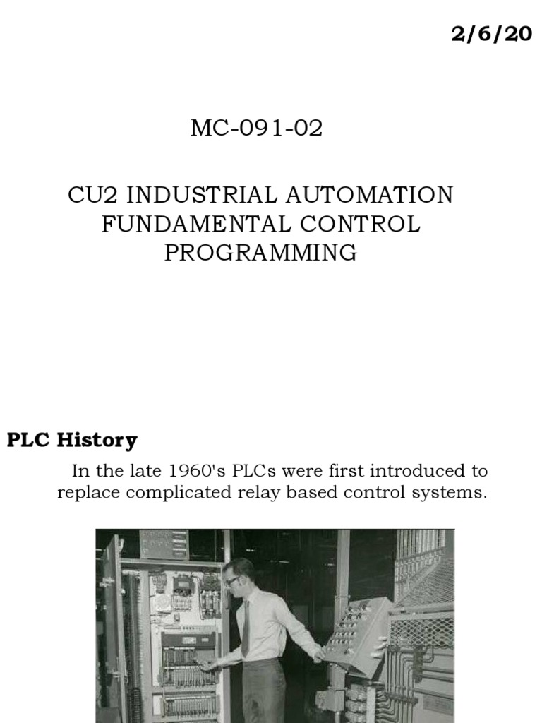 MC-091-02 Cu2 Industrial Automation Fundamental Control Programming | PDF