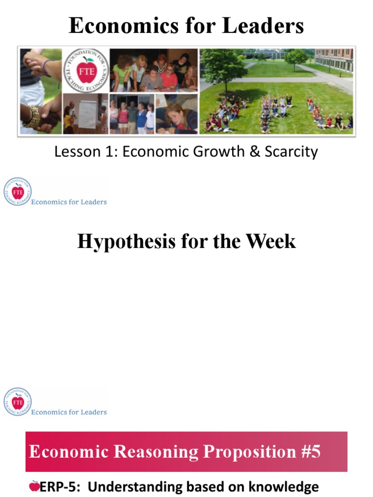Economics For Leaders: Lesson 1: Economic Growth & Scarcity | PDF ...