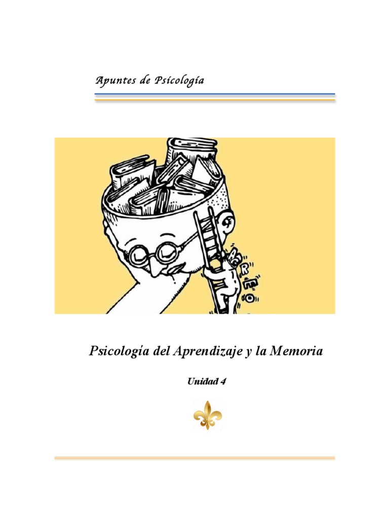 Psicología Del Aprendizaje Y Memoria Pdf Aquisición De Idioma Memoria