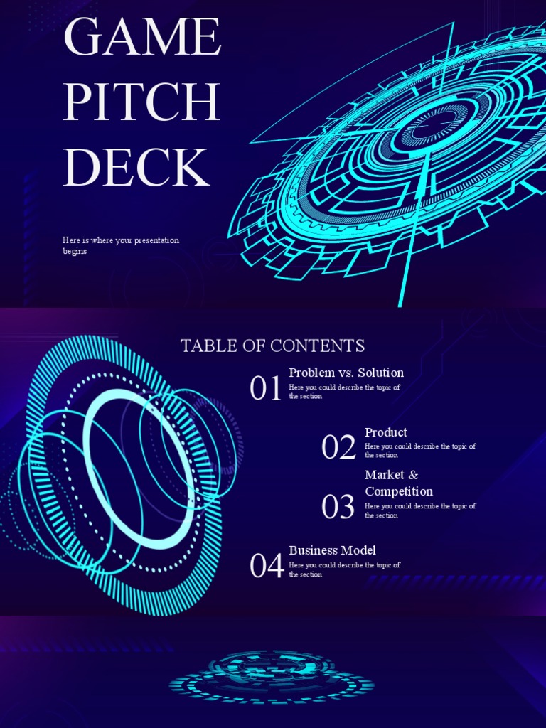 Video Game Pitch Deck by Slidesgo | PDF | Planets | Mercury (Planet)