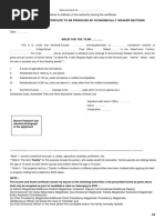 EWS Application Form | PDF