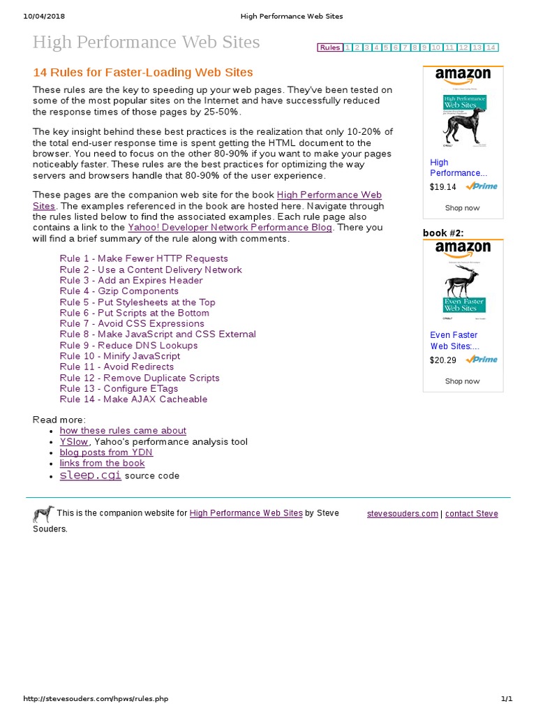 Web Optimization Rules Guide | PDF | Websites | World Wide Web