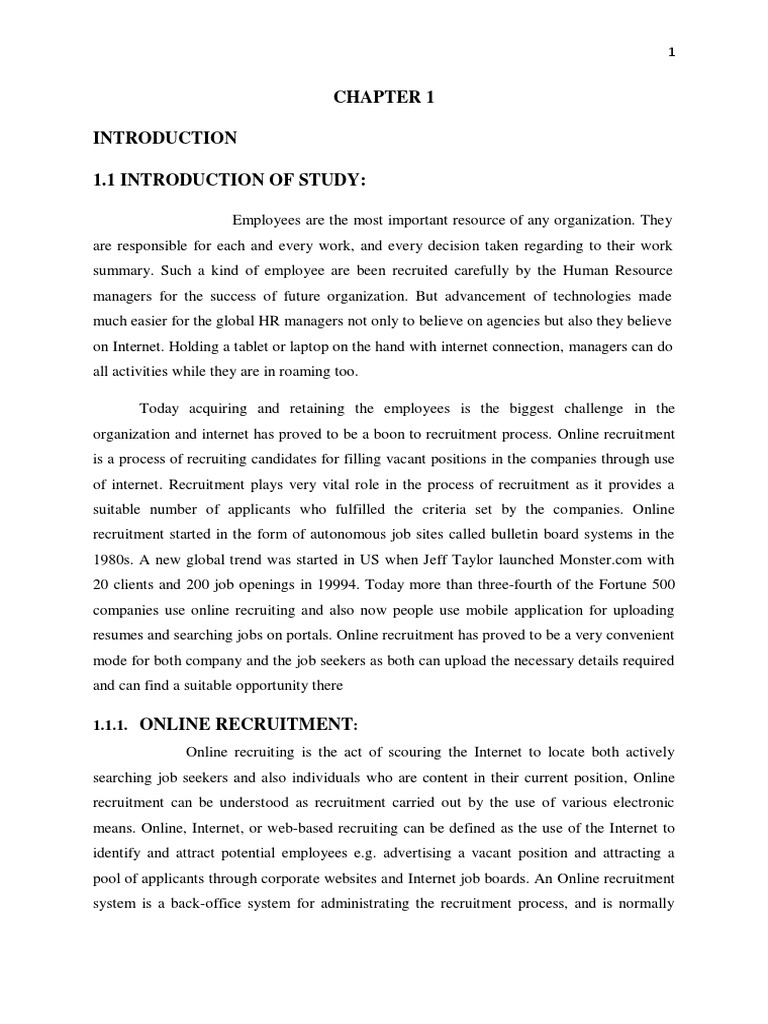 MBA Final Report PDF | PDF | Recruitment | Chi Squared Test