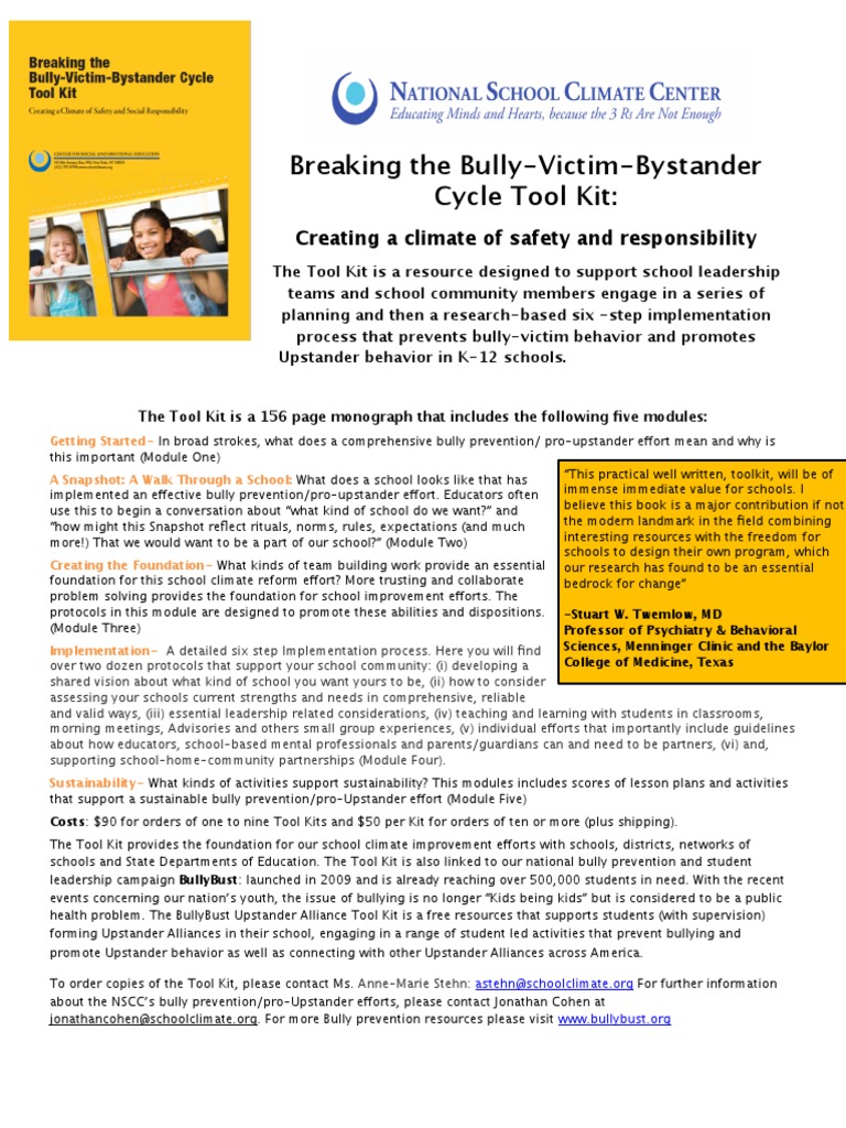 A Landmark Toolkit for Building Positive School Climates and Preventing ...